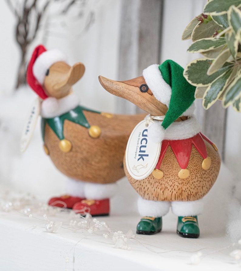 Traditional Christmas Ducky Elves (sold Separately) - Etsy