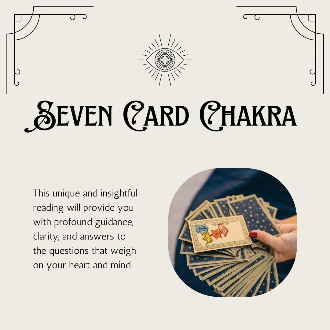 Seven Cards Chakra Tarot Reading - Etsy
