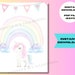 Printable Rainbow & Unicorn Stationary Paper Digital - Etsy