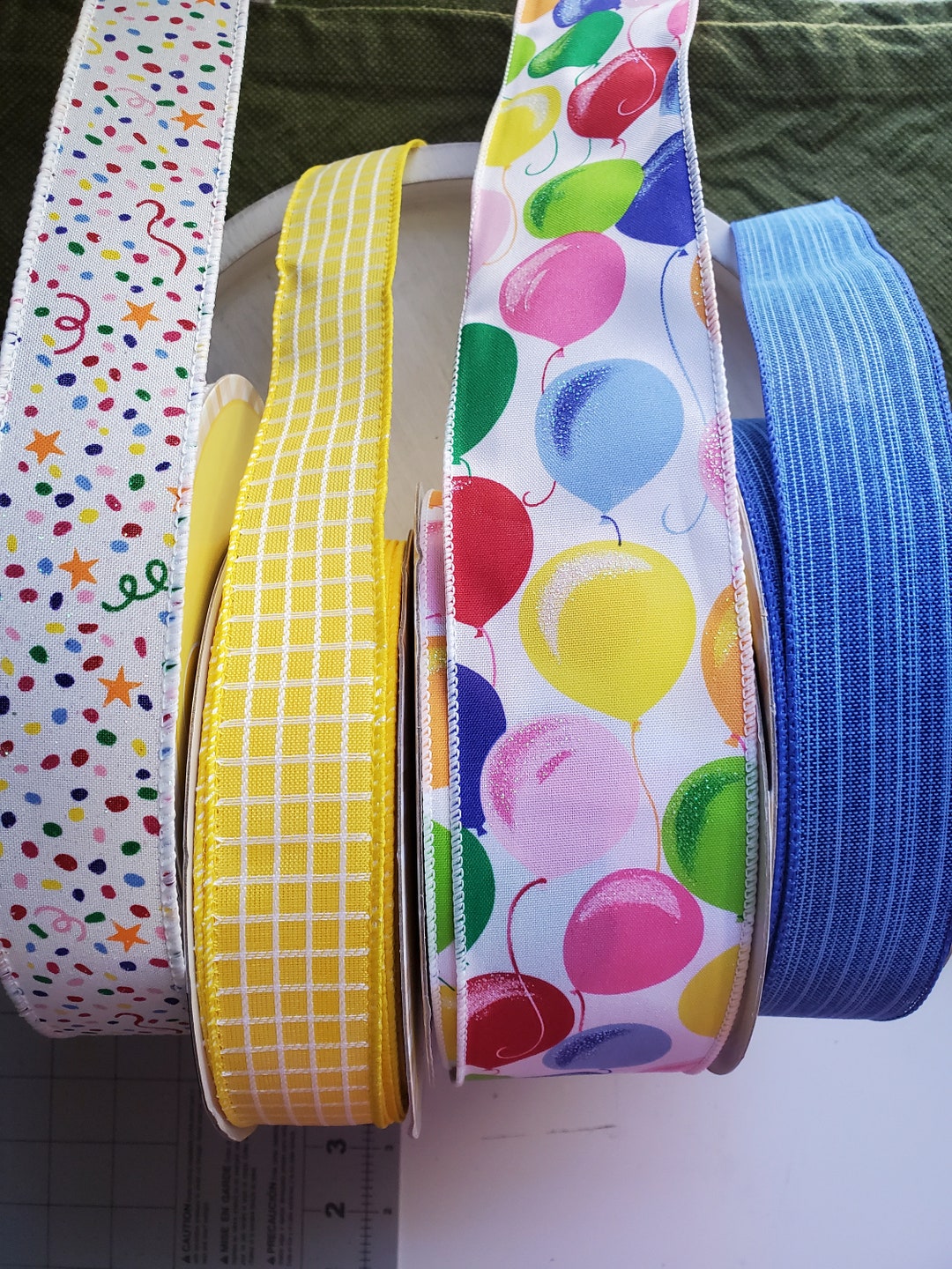 Spring Summer Wired Ribbon, Premium Ribbon Bundles, Wreath Ribbon Kits ...