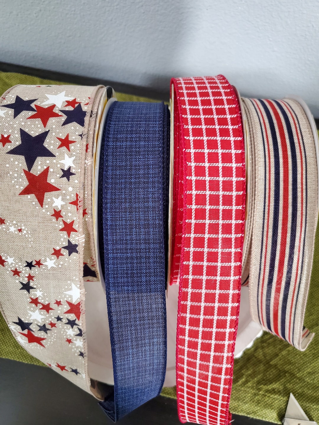 Spring Summer Wired Ribbon, Premium Ribbon Bundles, Wreath Ribbon Kits ...