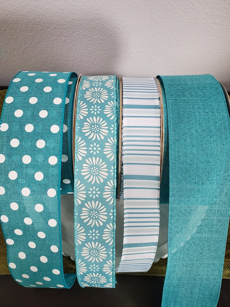 Spring Summer Wired Ribbon, Premium Ribbon Bundles, Wreath Ribbon Kits ...