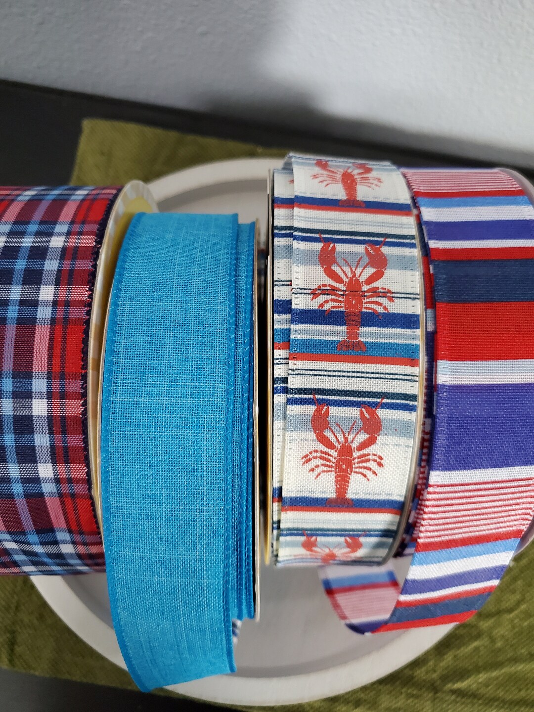 Spring Summer Wired Ribbon, Premium Ribbon Bundles, Wreath Ribbon Kits ...