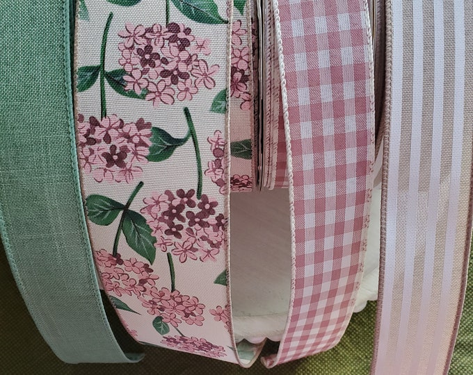 Spring Summer Wired Ribbon, Premium Ribbon Bundles, Wreath Ribbon Kits ...