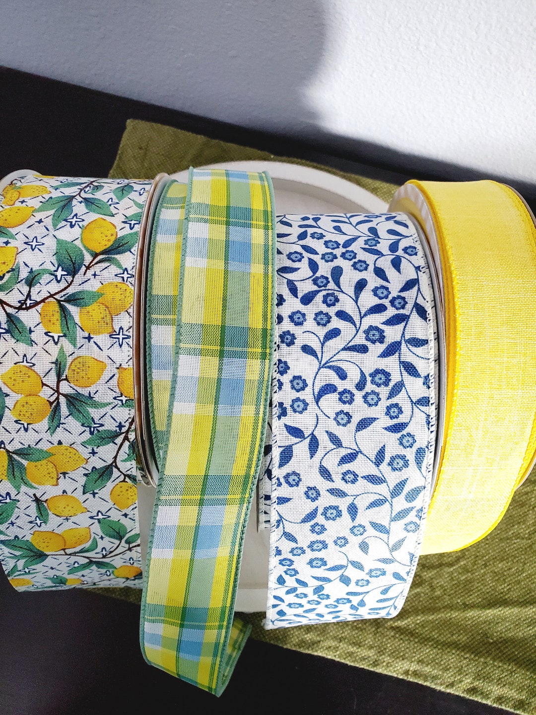 Spring Summer Wired Ribbon, Premium Ribbon Bundles, Wreath Ribbon Kits ...