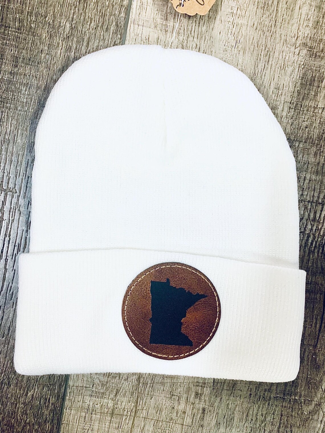 Winter Hat Stocking Hat Minnesota Hat Beanie Hat Knit Warm Leather ...