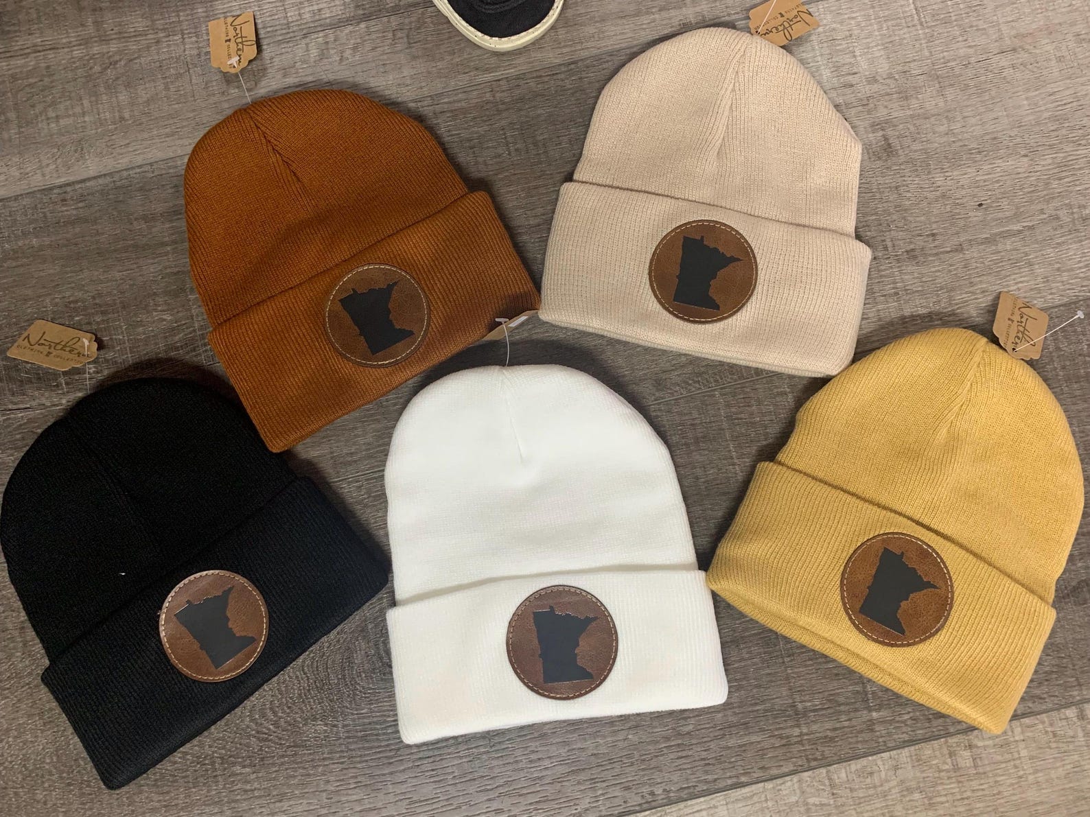 Winter Hat Stocking Hat Minnesota Hat Beanie Hat Knit Warm Leather ...