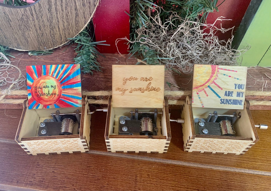 You Are My Sunshine Music Box Wooden Music Box Plays You Are My ...