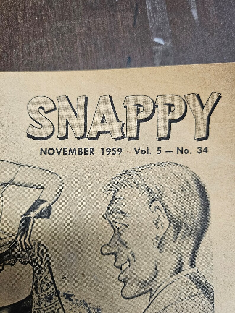 Rare Snappy Perky Pin-ups Magazine, November 1959, Vol. 5 - No. 34 ...