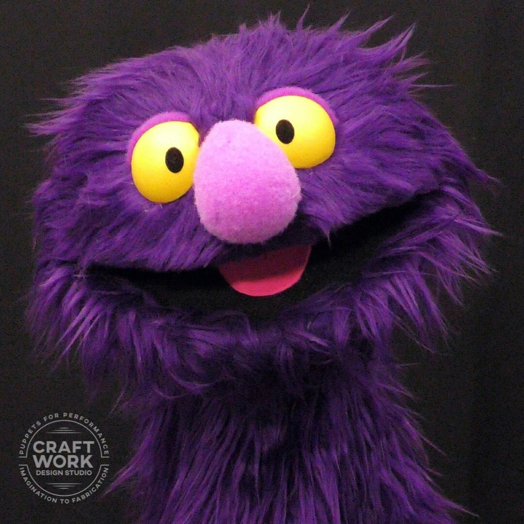 Purple Monster Professional Sack Puppet - Etsy