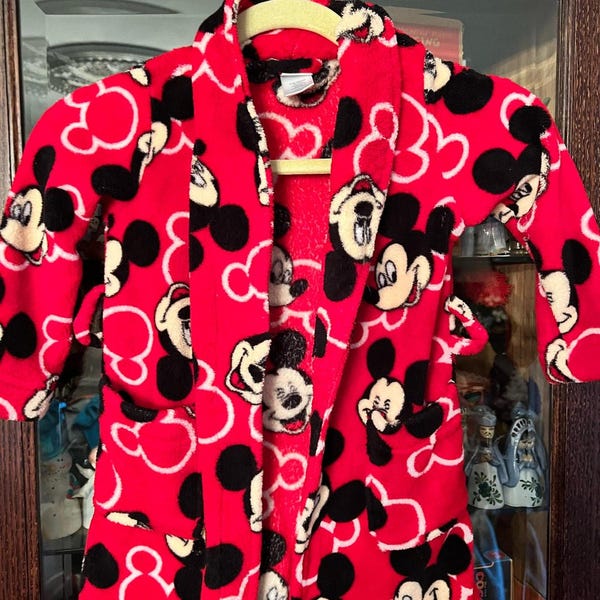 Mickey Mouse Robe - Etsy
