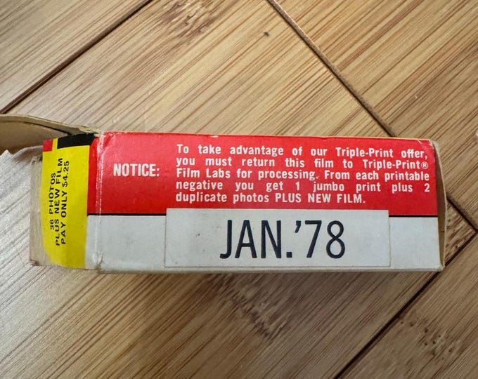 Triple Print 620 Color Film Roll Ex Jan 1978 England - Etsy