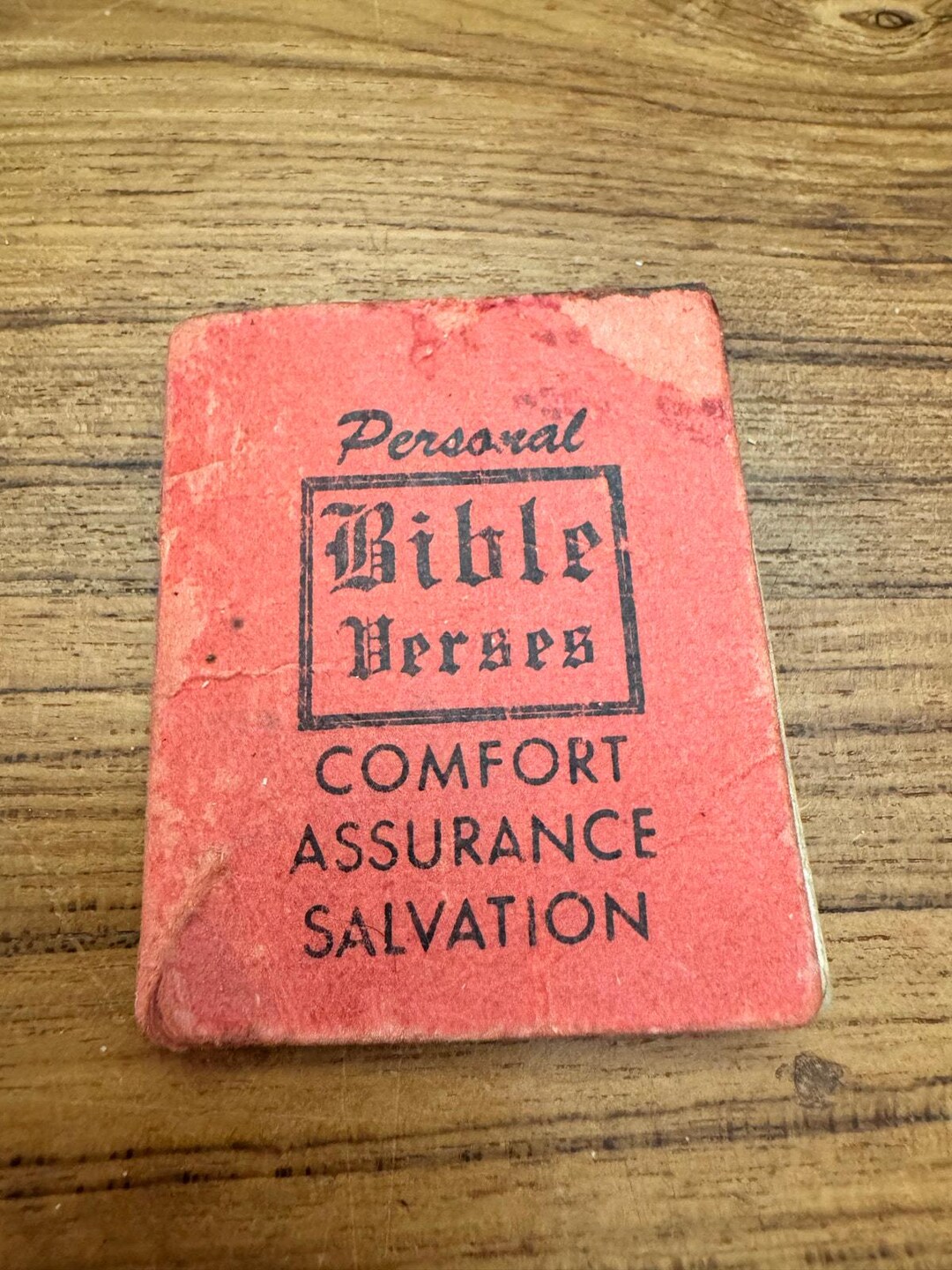 Personal Bible Verses of Comfort Assurance Salvation ~ Very Small ...