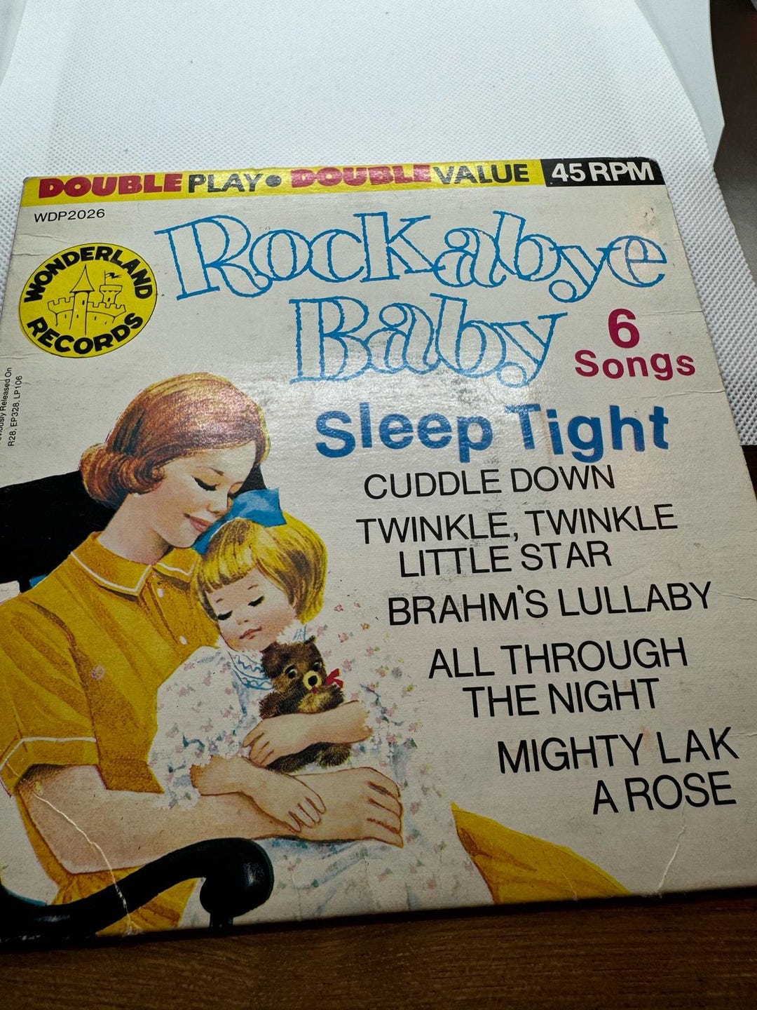 ROCKABYE BABY 6 Songs Wonderland Records Double Play 45rpm 1966 - Etsy
