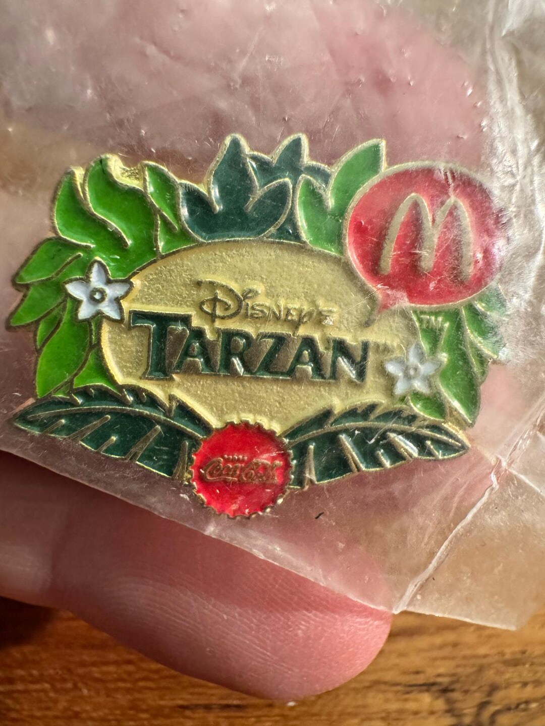 Mcdonald's Disney Tarzan Promotional Employee Hat Lapel Pin Coca-cola ...
