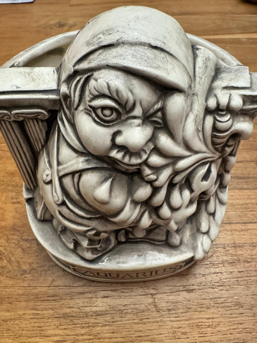 Rare Vintage Aquarius Ceramic Planter Vase Pen Holder - Etsy