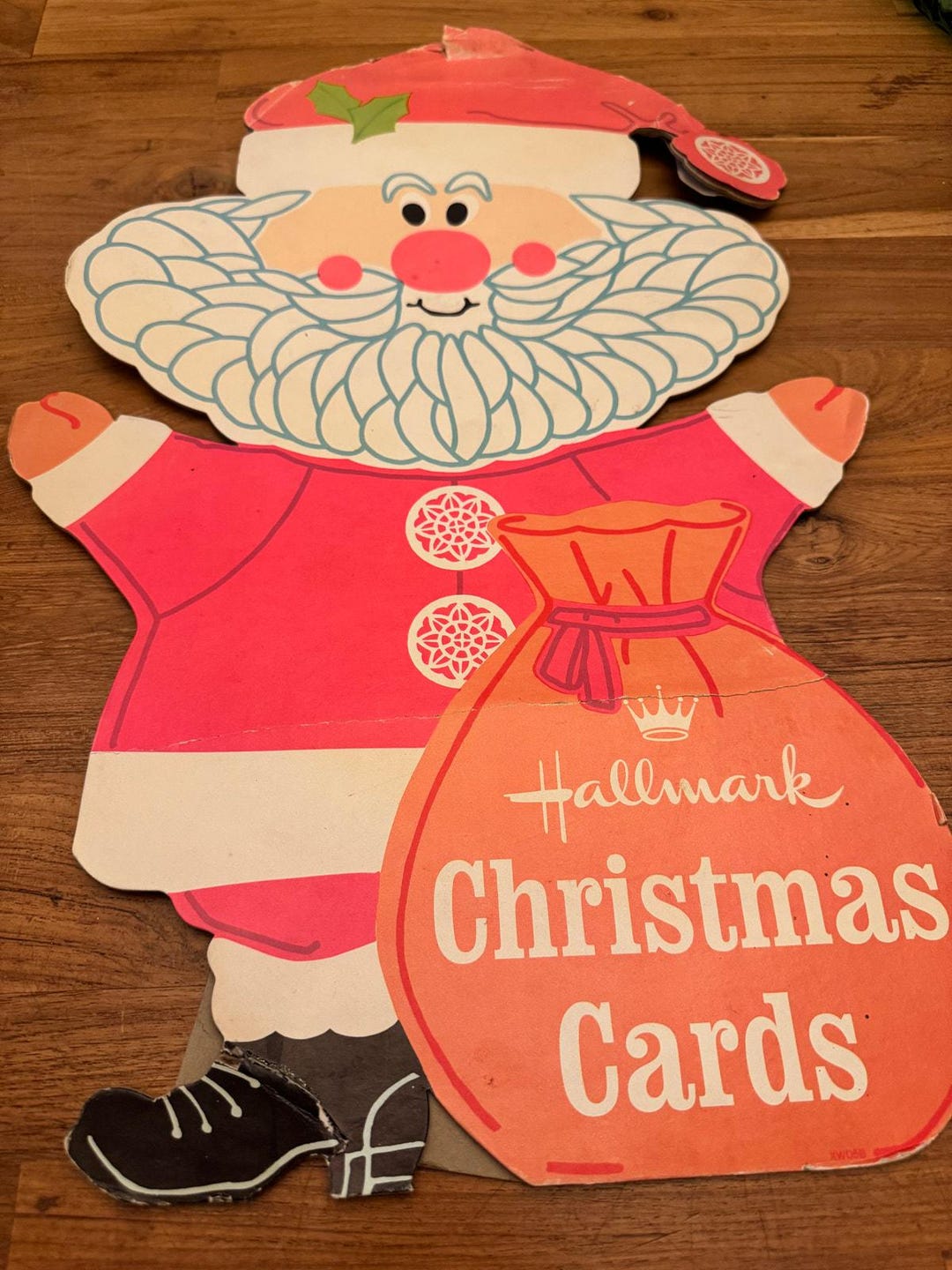 Vintage Santa Claus Stand up Cardboard Advertising Paper Ephemera - Etsy