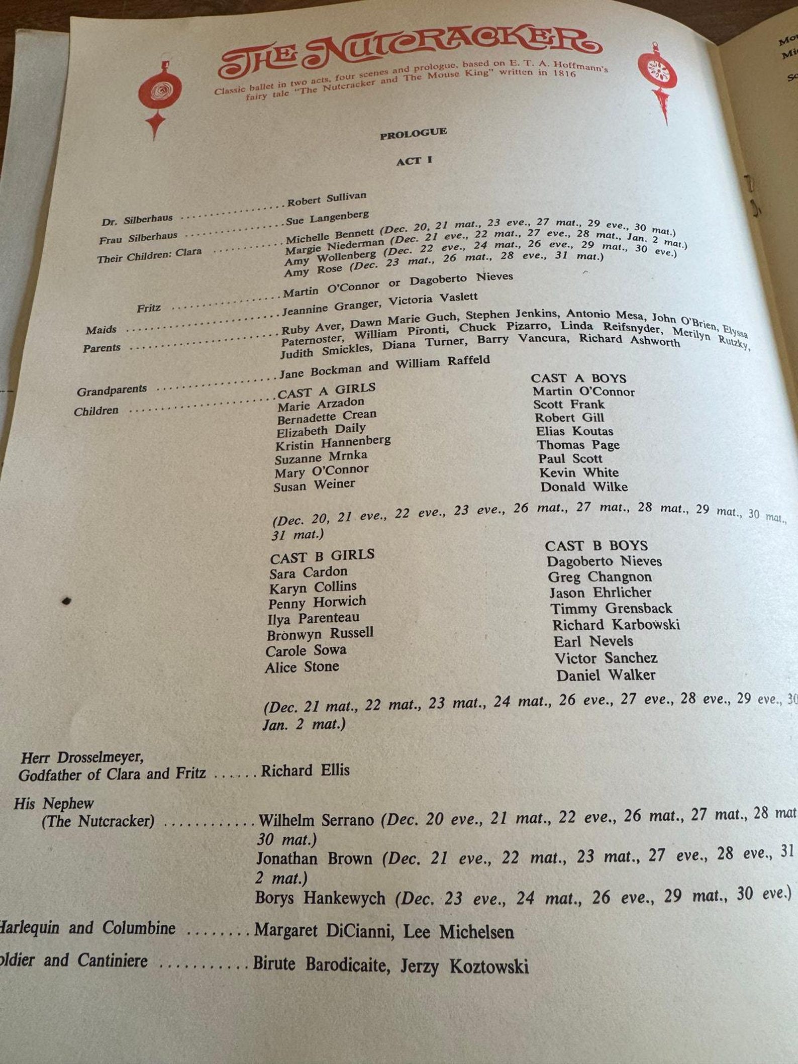 Vintage 1971 Nutcracker Ballet Program Arie Crown Theatre - Etsy