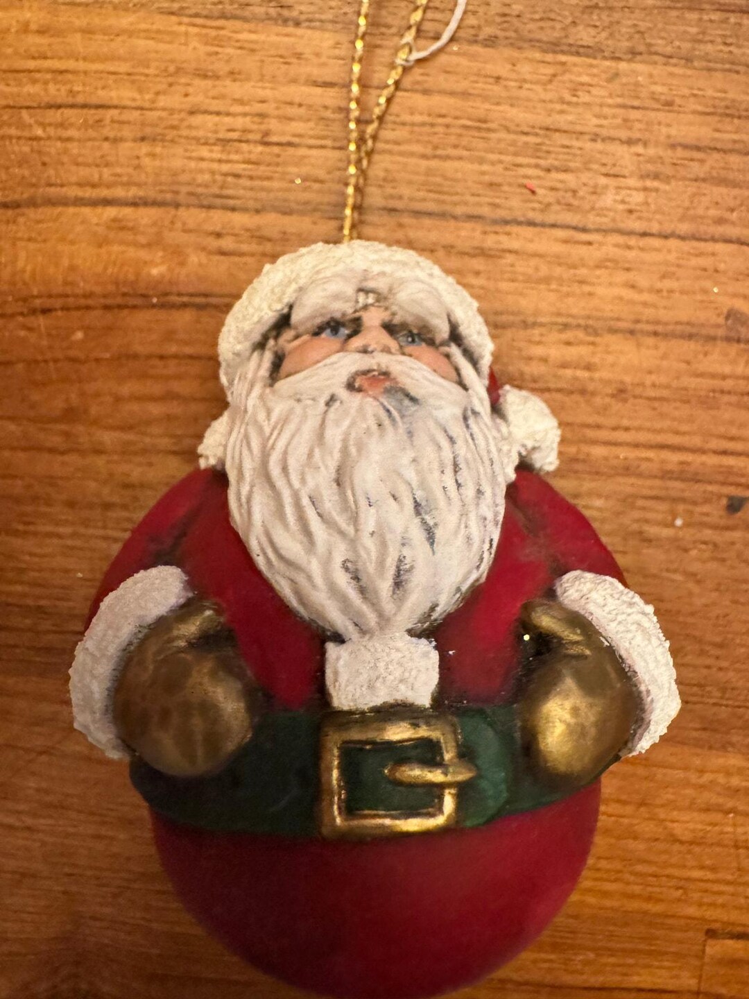 80s SANTA ORNAMENT CHRISTMAS Roly Poly - Etsy