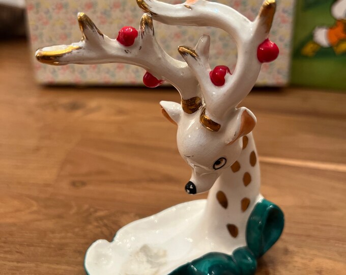 RARE Ucagco Reindeer Dish - Etsy