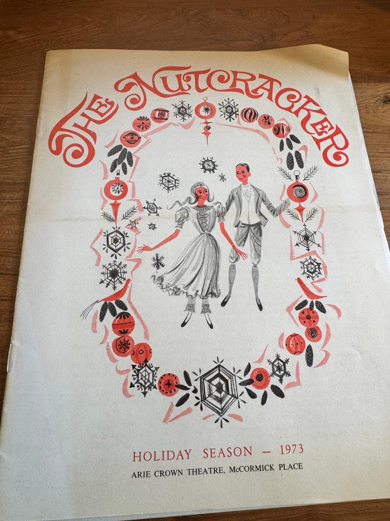 Vintage 1971 Nutcracker Ballet Program Arie Crown Theatre - Etsy