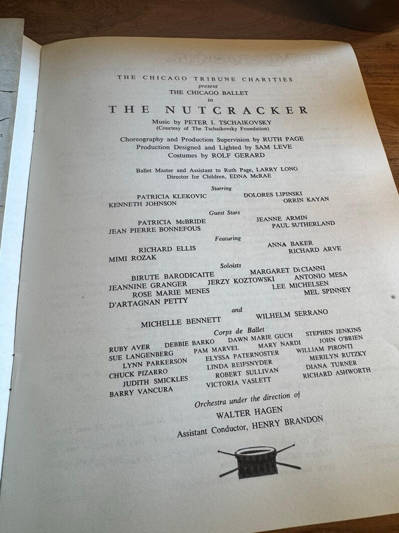 Vintage 1971 Nutcracker Ballet Program Arie Crown Theatre - Etsy