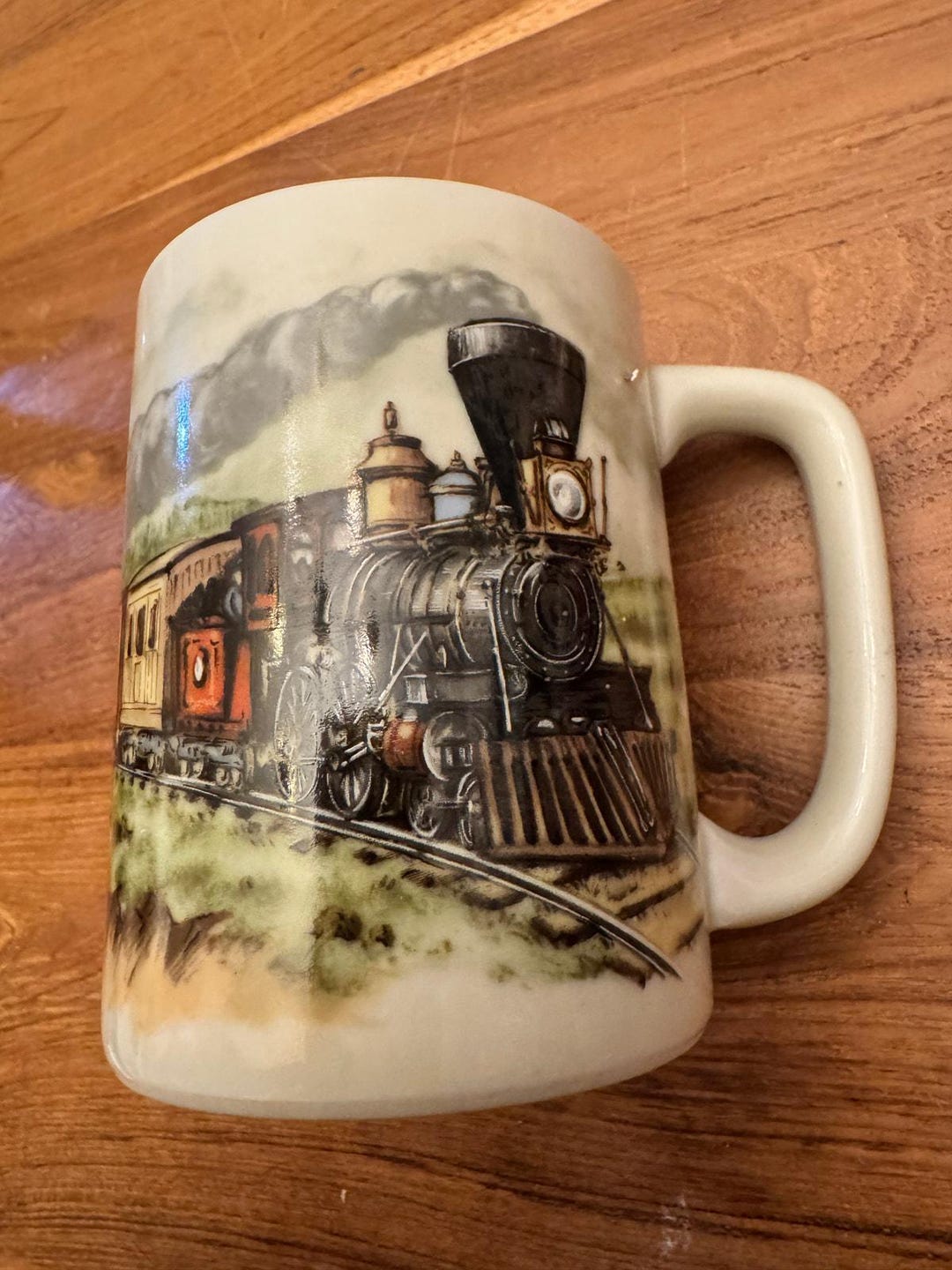Vtg Otagiri Japan Train Locomotive Coffee Mug Cup Gibson Greetings - Etsy