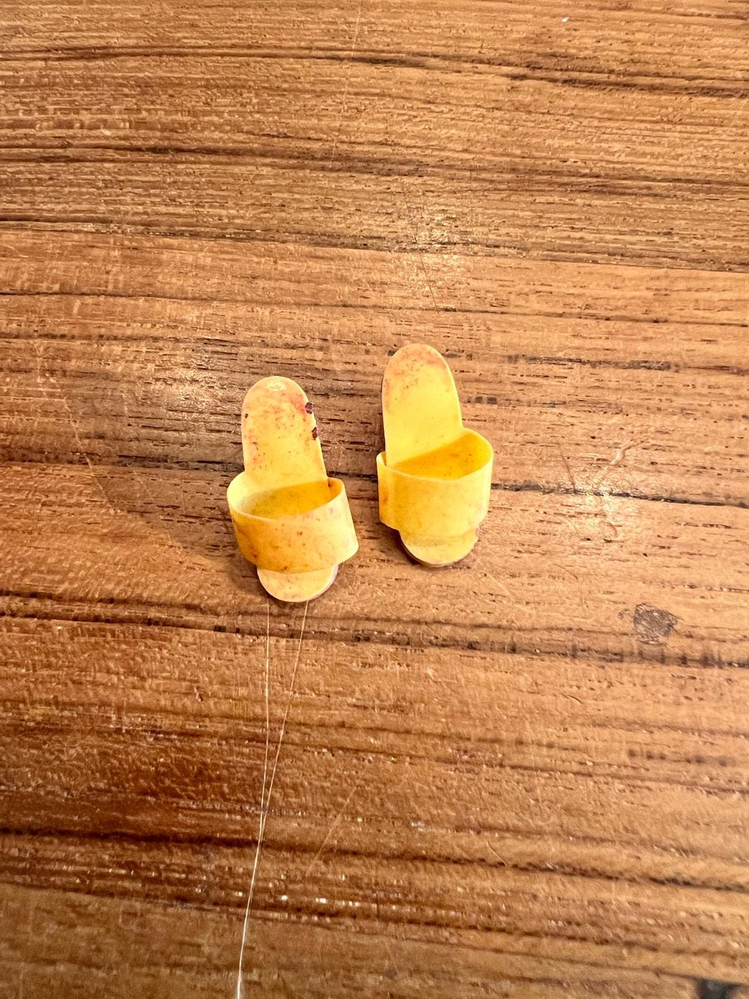 Barbie Vintage Yellow Wedge Sandals Shoes Mattel - Etsy