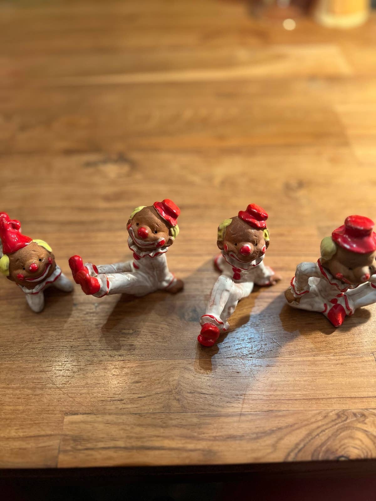 Vintage Napco Pottery Circus Clown Figurines / Lot of 4 - Etsy