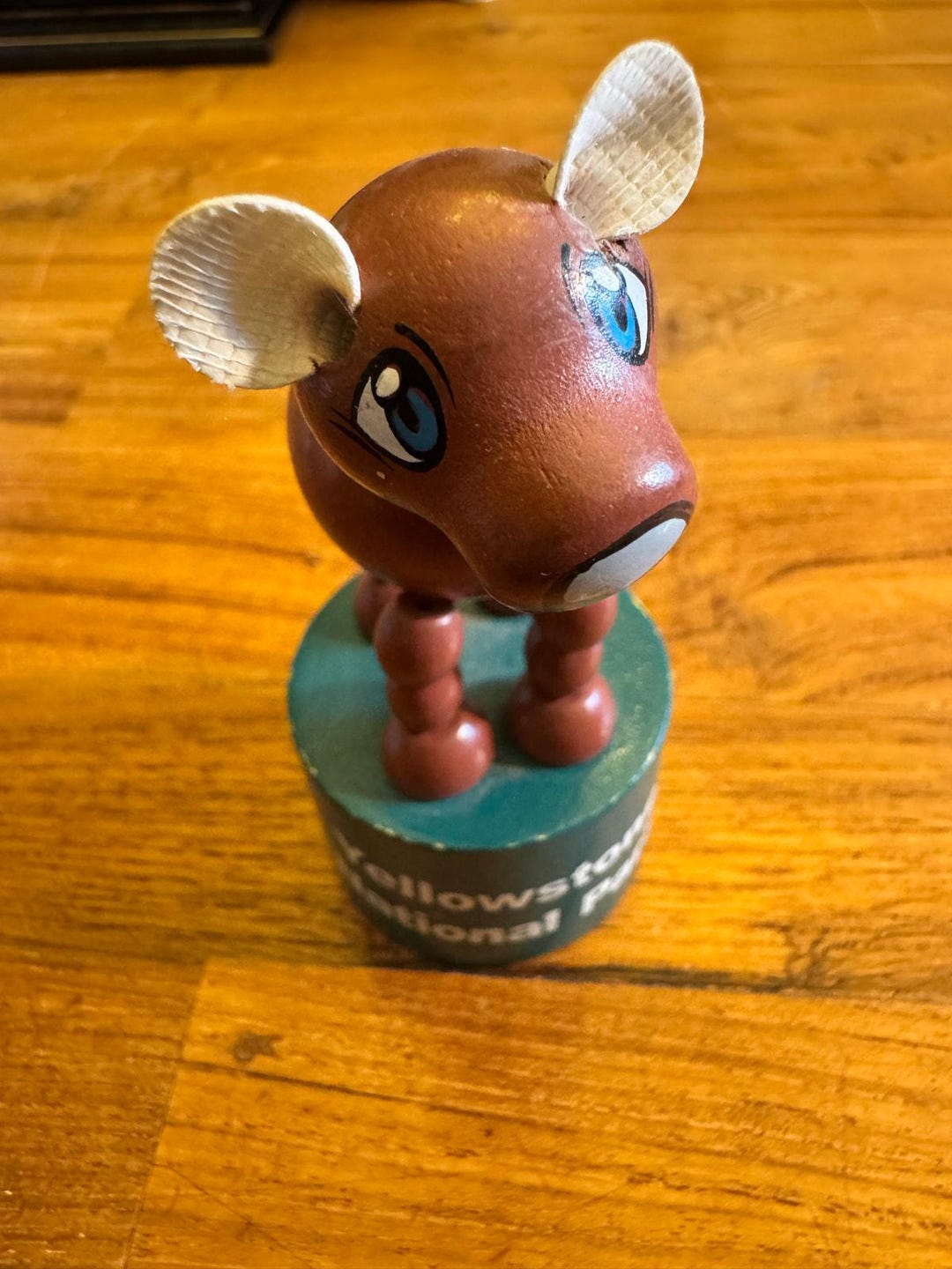 Vintage Yellowstone National Park Push Button Deer Souvenir Toy - Etsy