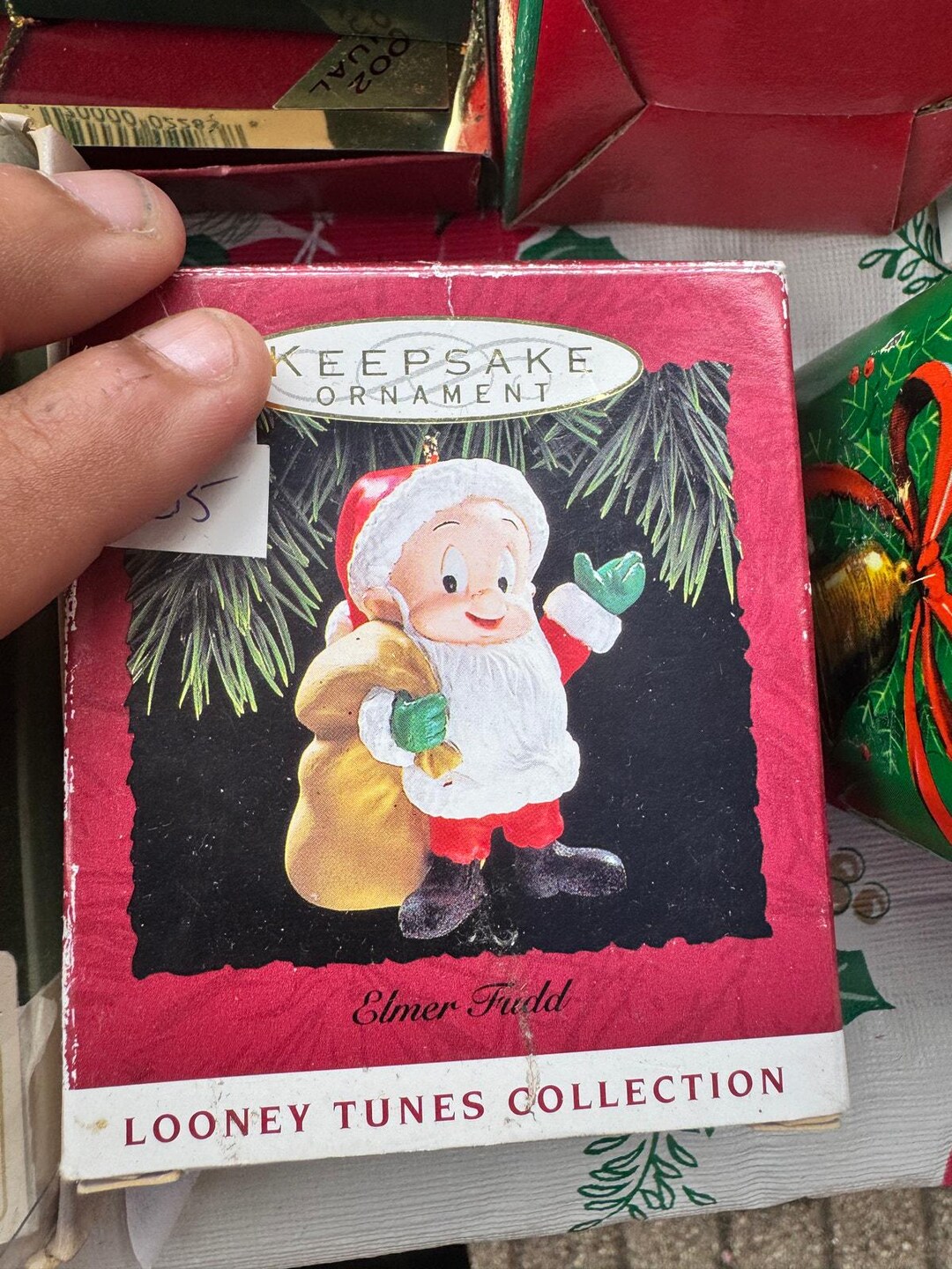 Vintage Elmer Fudd Santa Claus Hallmark Ornament Christmas Looney Tunes ...