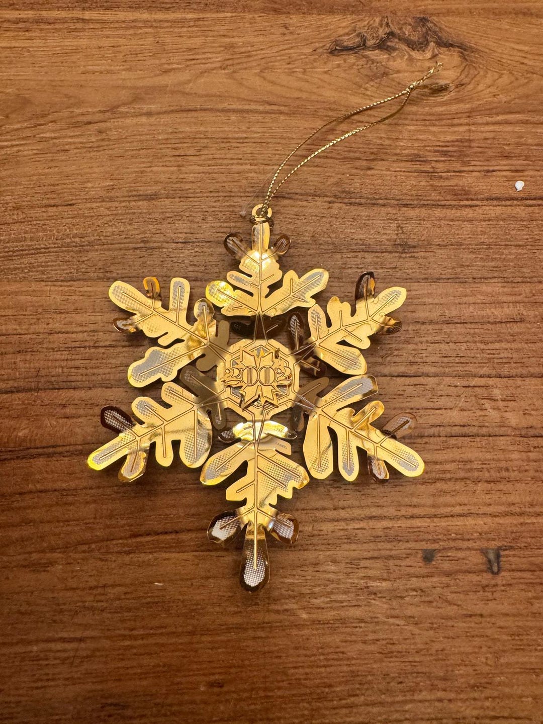 Lunt Silver Pierced Snowflake-goldplated Snowflake Vintage 2002 - Etsy