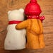 Enesco Figurine Lucy Rigg Rigglets Christmas Bear W Red Hat and Snowman ...