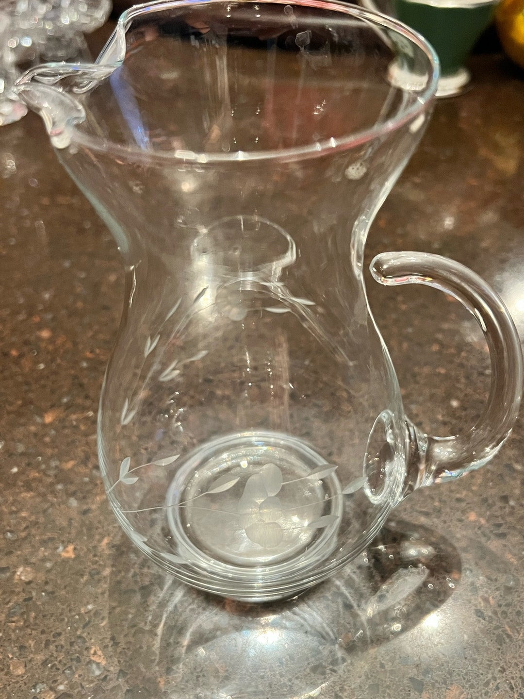 Princess House Handblown Crystal Pitcher - Etsy
