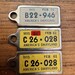 Lot of 3 1960's WISCONSIN DAV Tags Keychain License Plate Vintage ...