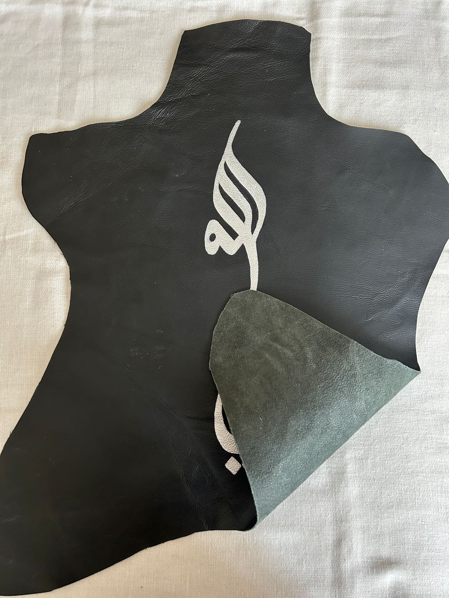 Hand-writtenya-allah in Traditional Calligraphy on Genuine Leather - Etsy