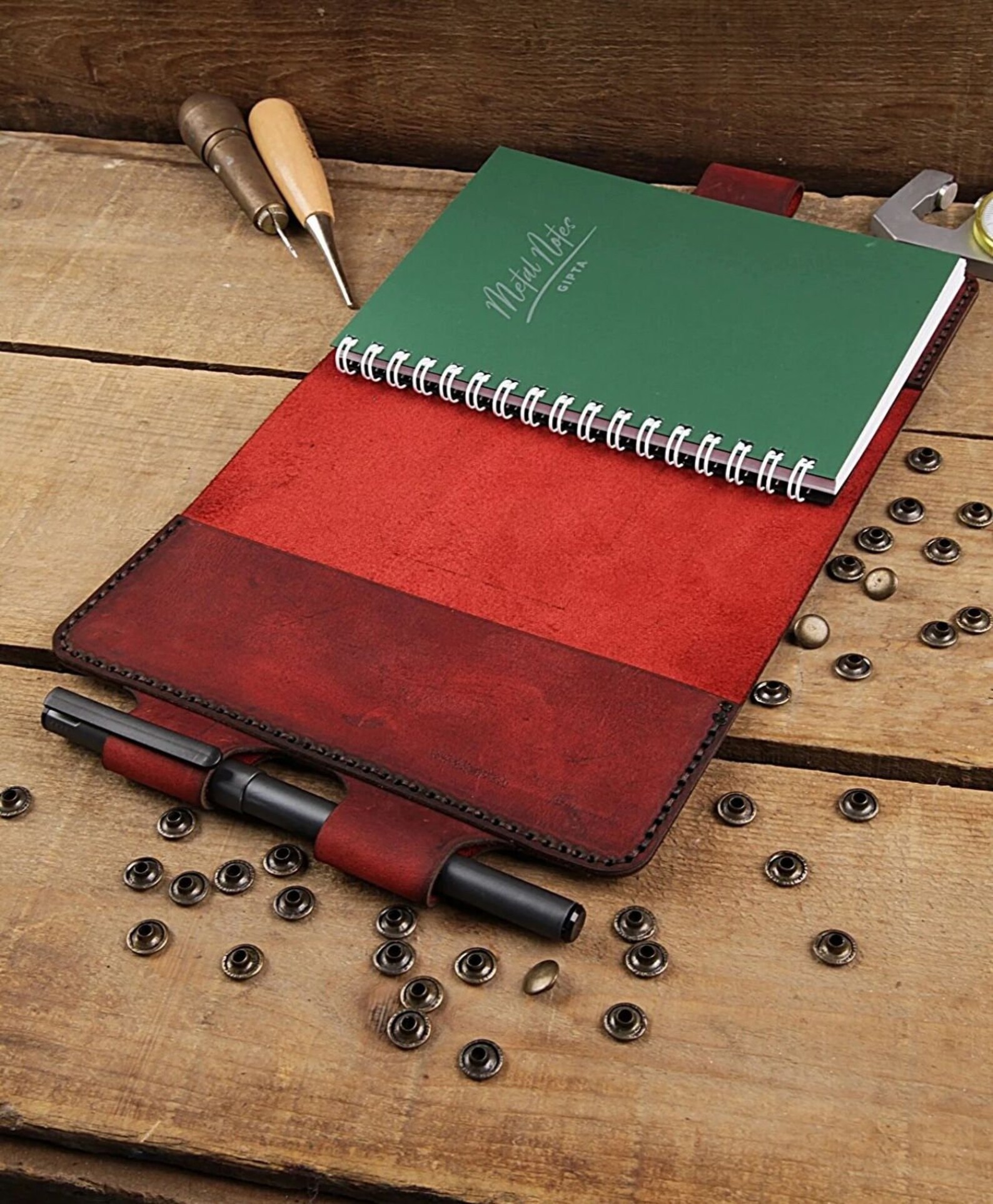Personalized Leather Notebook Cover: Add a Touch of Elegance to Your ...