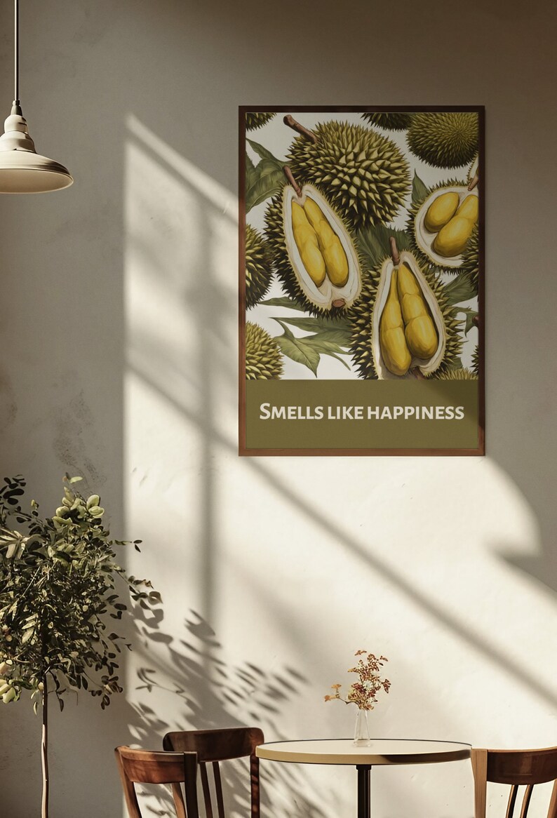 Durian King of Smelly Fruit Poster Print | Malaysian Tropical Food Wall ...