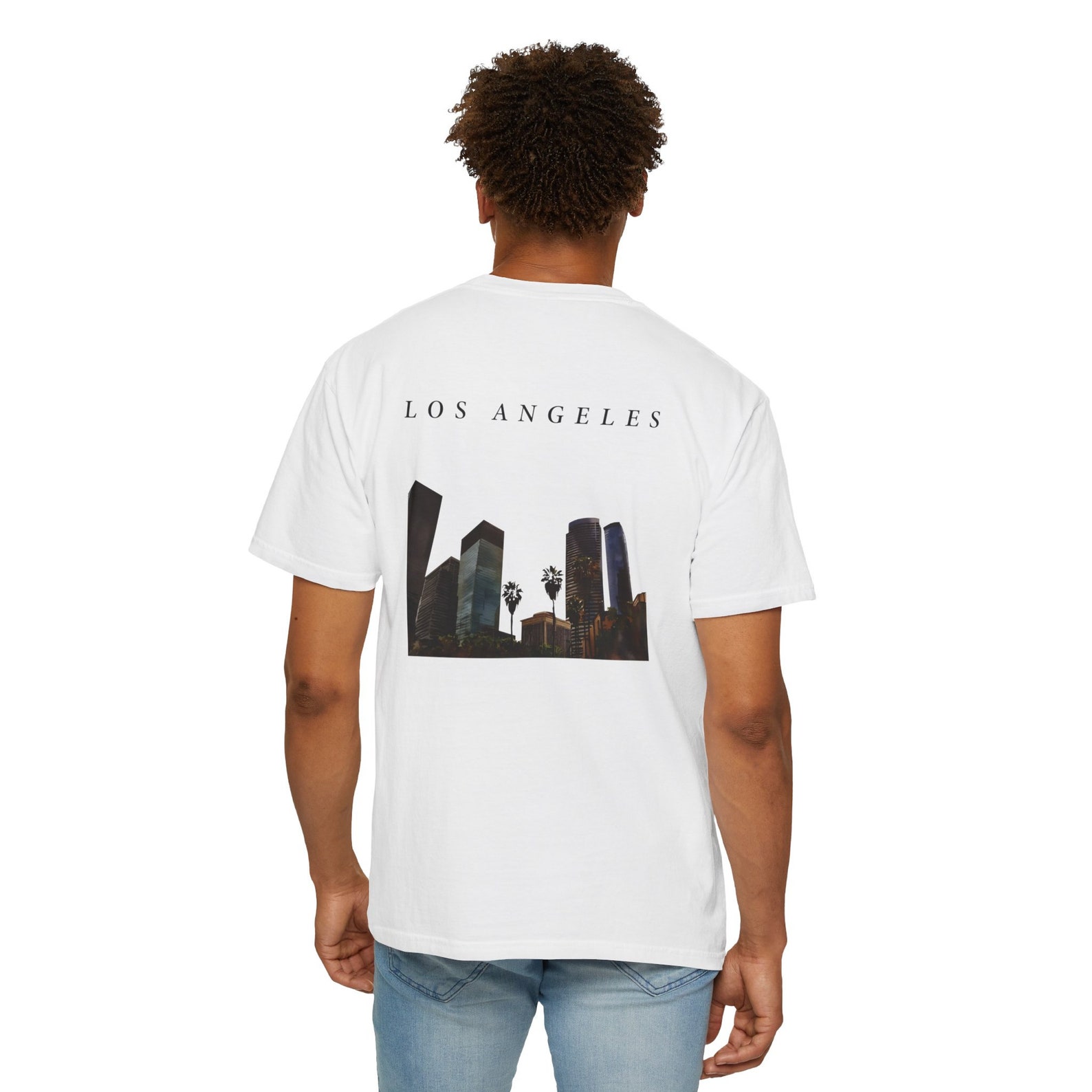 LA Downtown Los Angeles Skyline Unisex Garment-dyed T-shirt - Etsy