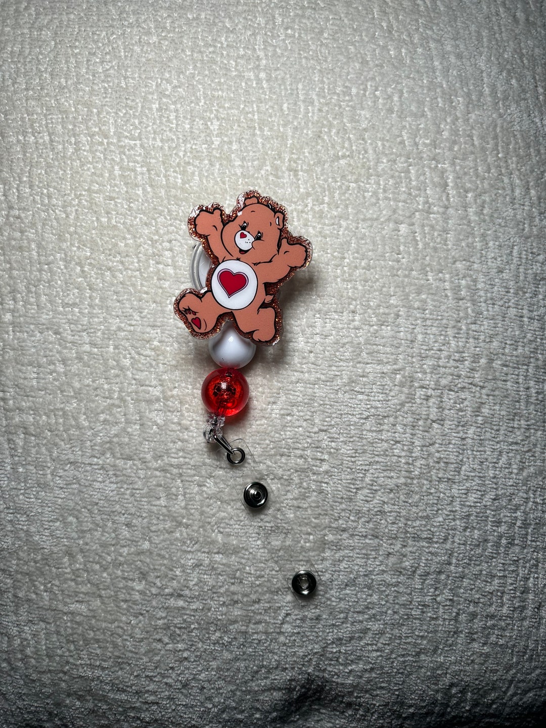 Care Bear Hearts | Orange Care Bear | Cute Badge Reel | Perfect Gift ...