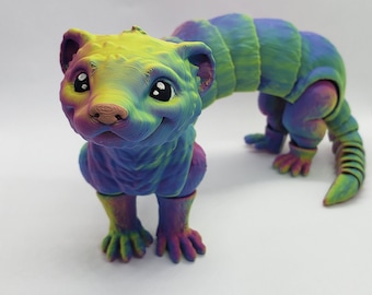 Cute Articulated Ferret 3D Print STL & 3MF File (digital Download) - Etsy