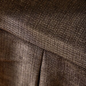 Chocolate Brown Sofa Cover Textured Fabric Stylish Living Room Decor ...