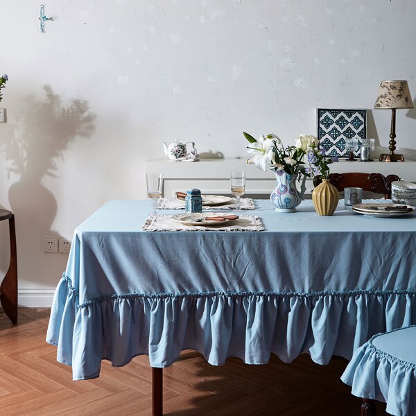 Ruffled Tablecloth - Etsy
