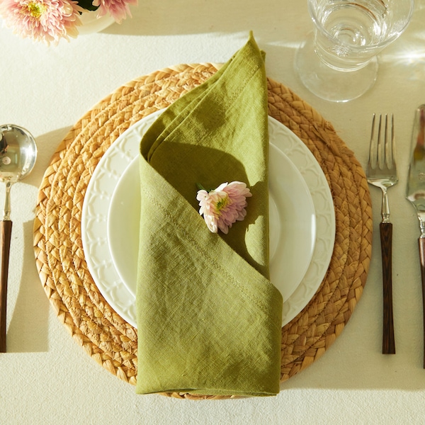 Chartreuse Napkins - Etsy