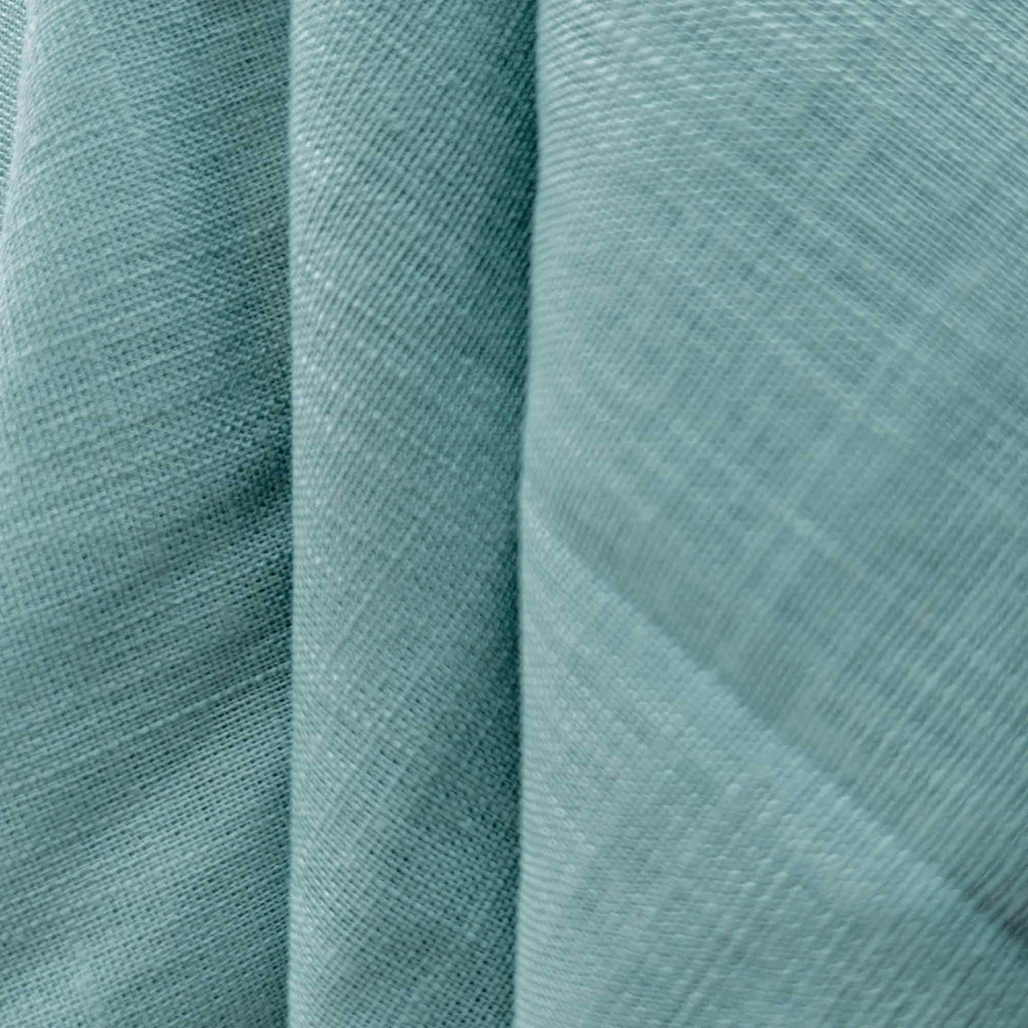 Elegant Blue Linen Curtain/custom Handmade Window Treatment/minimalist ...