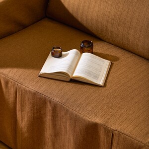 Luxury Bronze Textured Sofa Cover Elegant Premium Fabric Couch ...