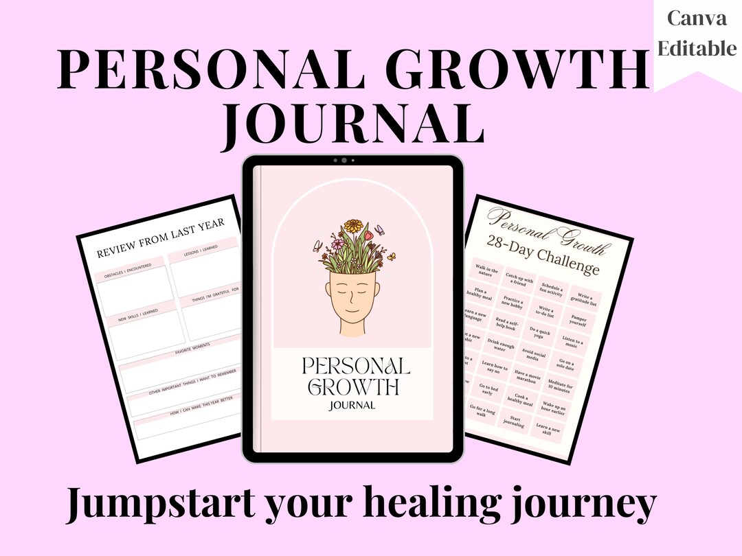 2024 PLR Personal Growth Journal for Improving Mindset, Self Confidence ...