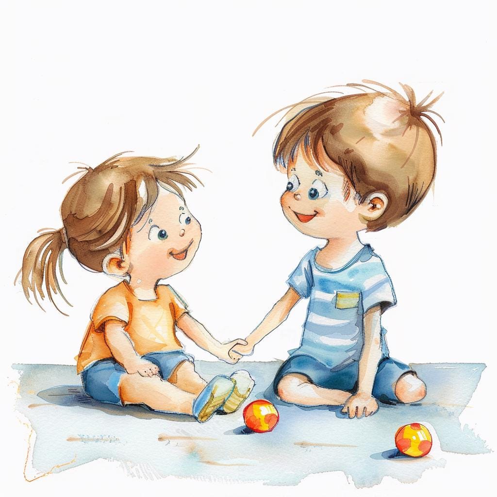 32 Images of Children Playing Watercolor PNG Clipart - Etsy UK