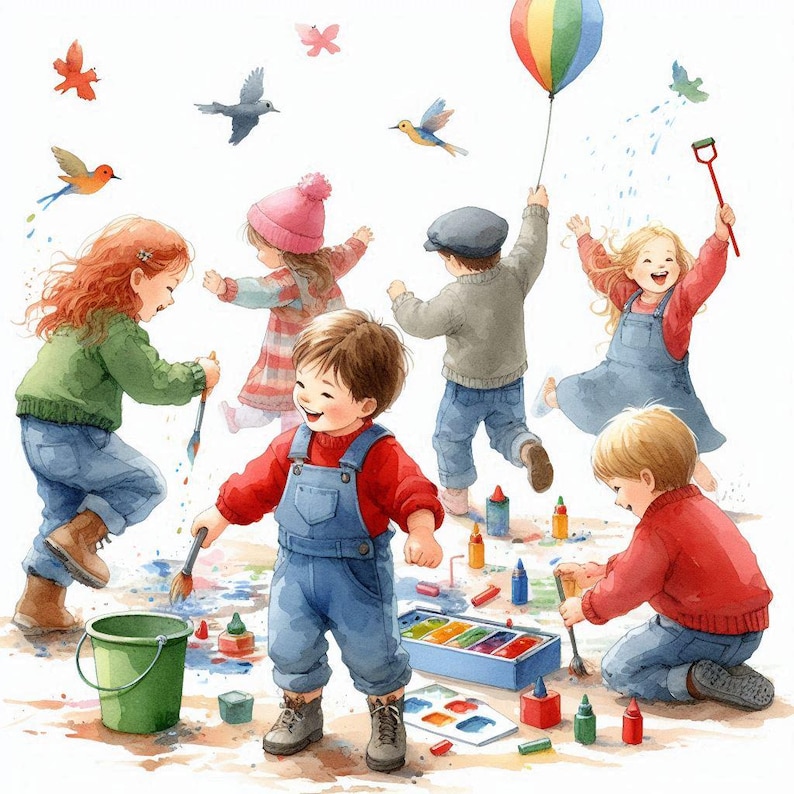 16 Images of Children Playing JPG - Etsy Australia