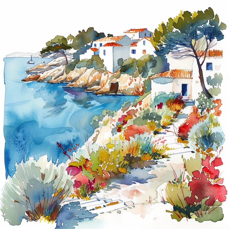 20 Images of Mediterranean Scenes PNG Clipart - Etsy UK